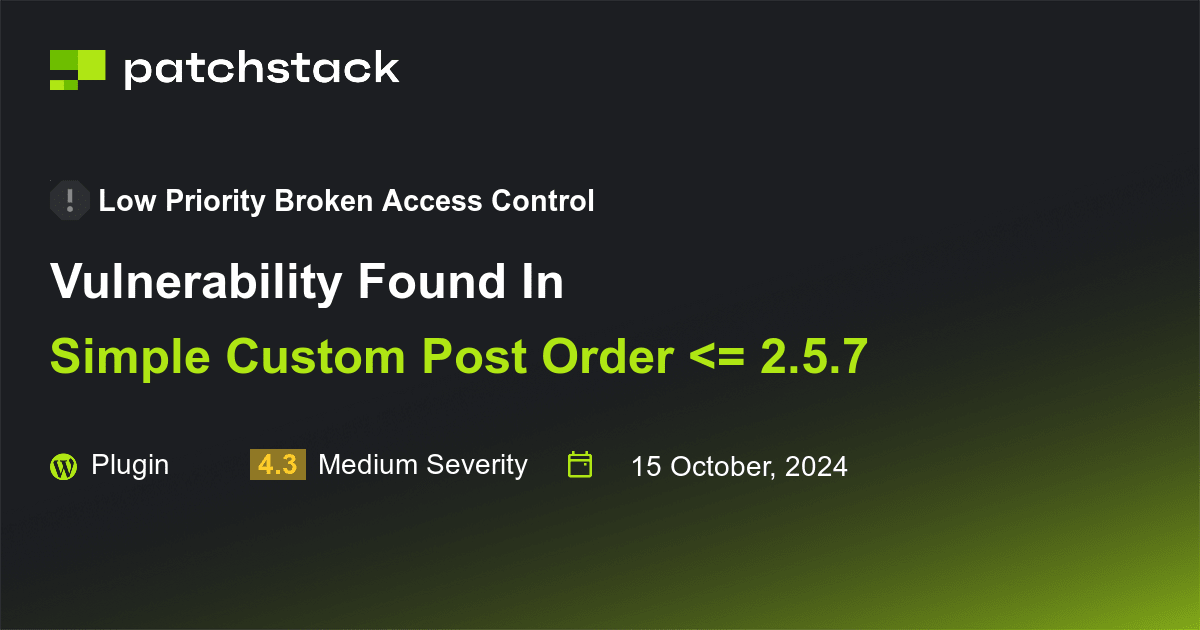 WordPress Simple Custom Post Order plugin
